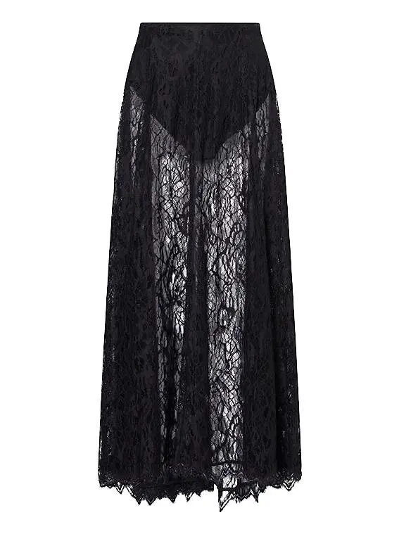 Camilla And Marc Elaris Lace Maxi Skirt - Black