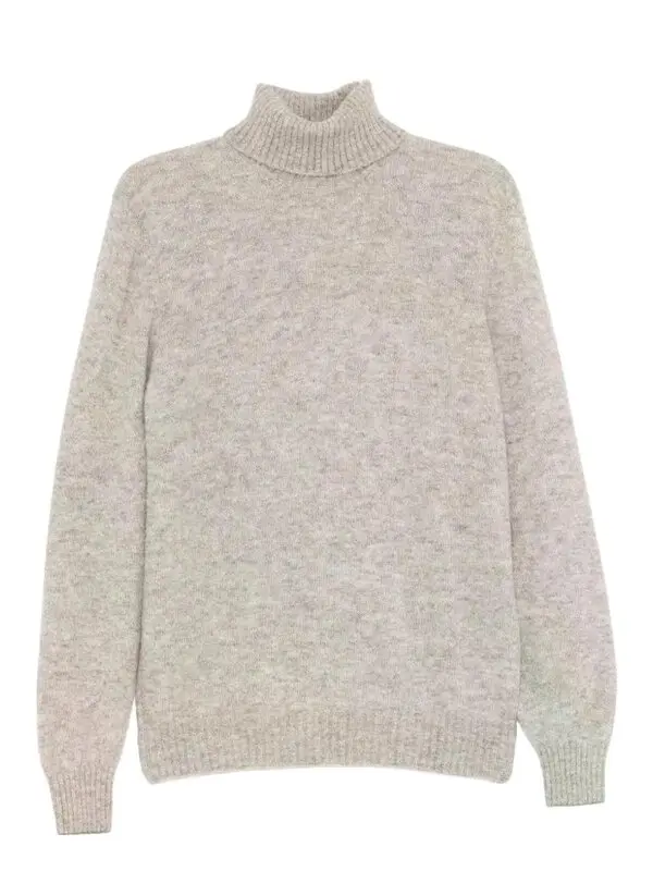 Brunello Cucinelli Roll Neck Knitted Jumper - Grey