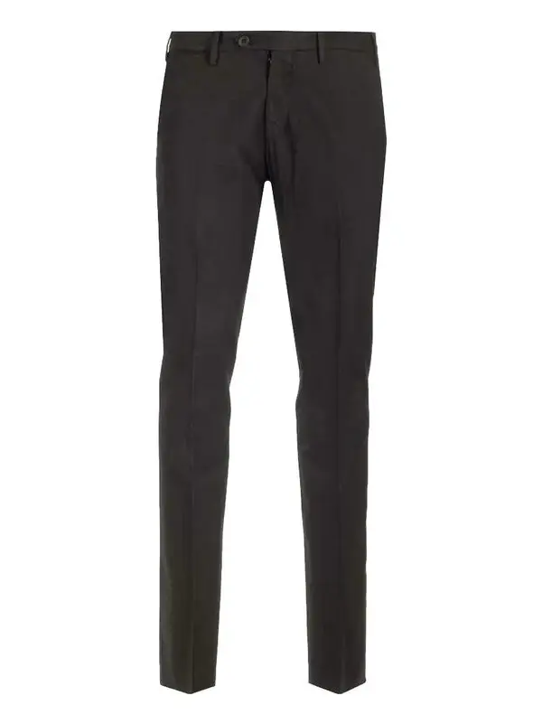 Al Duca D'aosta Drill Texture Trousers - Black