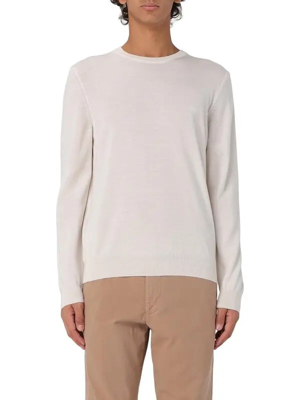 BOSS Crew Neck Jumper - White