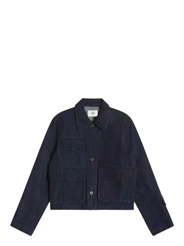 Maison Kitsuné Mini Denim Barn Jacket - Blue