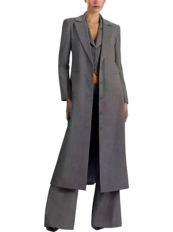 Alice + Olivia Irvin Longline Blazer - Grey