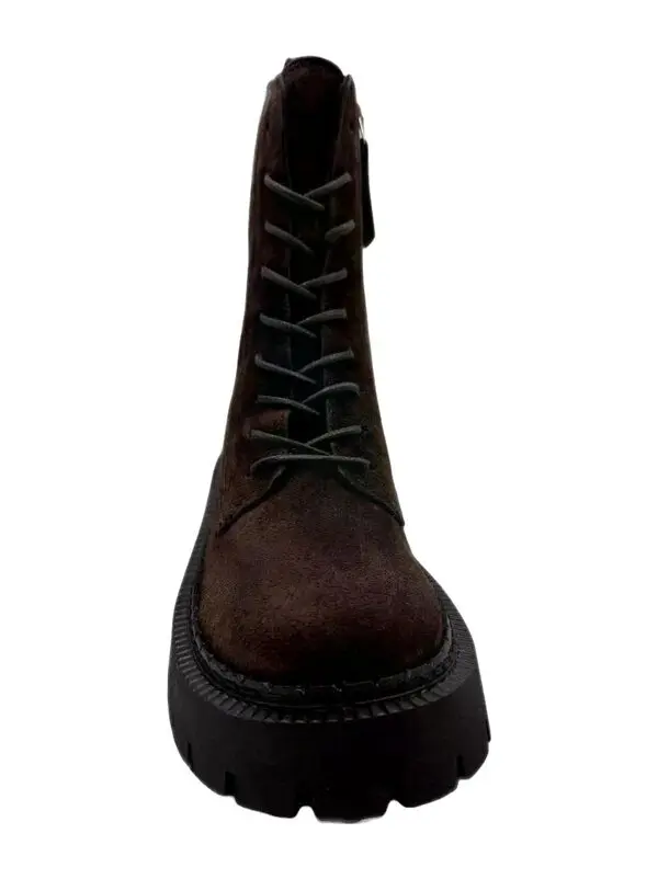 VIC MATIE Lace-up Platform Ankle Boots - Brown