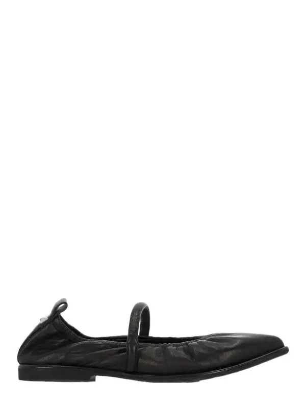 Ash Bella Pointed-toe Elasticated Ballet Flats - Black