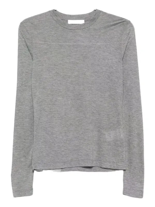 WOC Saran Long-sleeve Crew-neck T-shirt - Grey