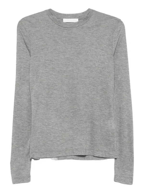 WOC Saran Long-sleeve Crew-neck T-shirt - Grey