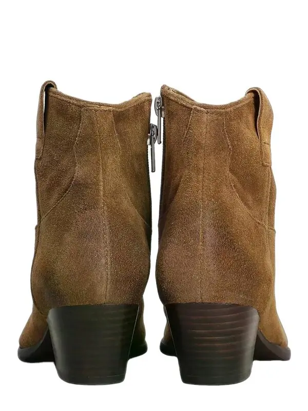 Ash Fame Suede Ankle Boots - Brown