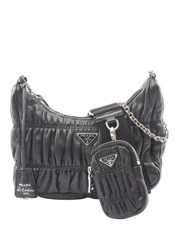 Prada Re-edition 2005 Gaufre Satchel - Black