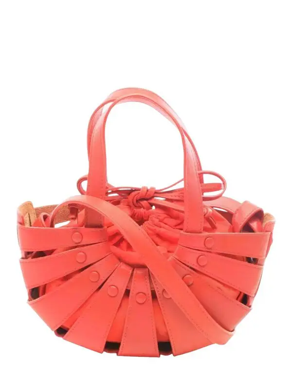 Bottega Veneta Small The Shell Satchel - Red