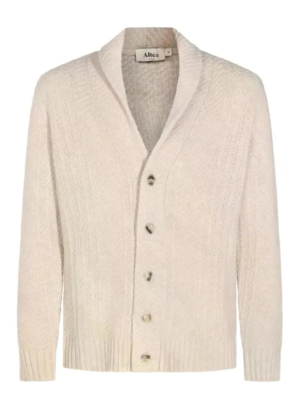 Altea Shawl Collar Knitted Cardigan - Neutrals