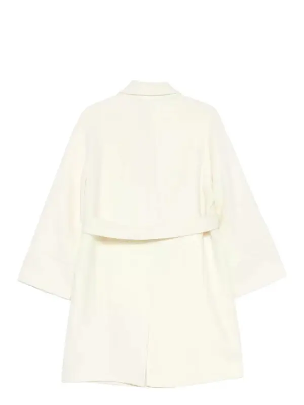 SIMONA CORSELLINI Belted Wide-sleeve Coat - Neutrals
