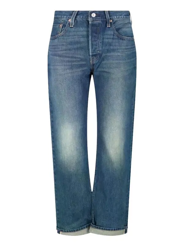 LEVI'S Selvedge Straight Leg Jeans - Blue