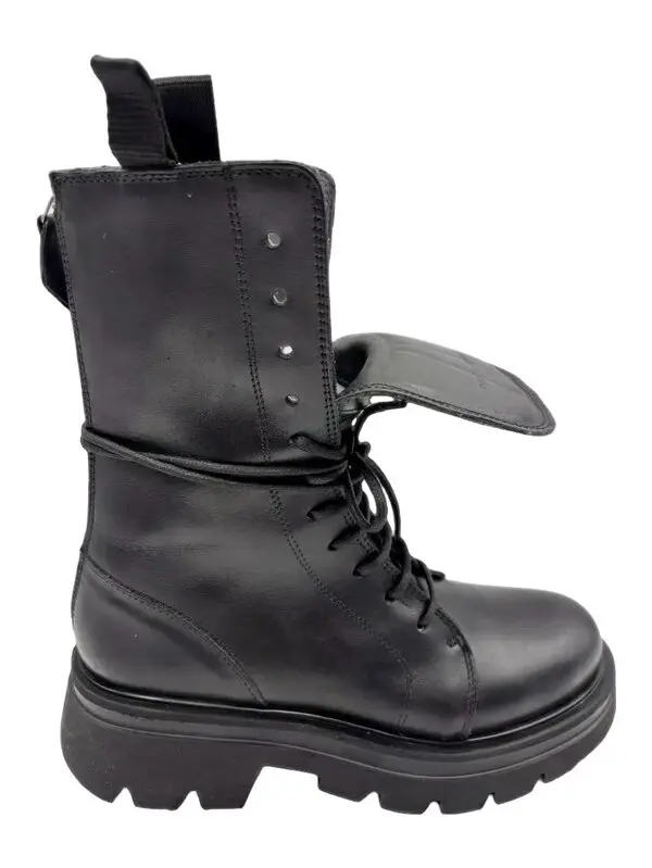 PATRIZIA BONFANTI Scorpio Lace-up Ankle Boots - Black