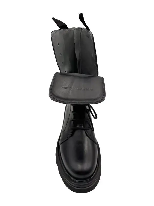 PATRIZIA BONFANTI Scorpio Lace-up Ankle Boots - Black