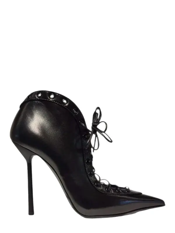 LE SILLA Lace-up Stiletto Pumps - Black