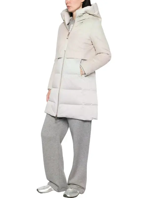 DUNO Ballon Hooded Padded Coat - Neutrals