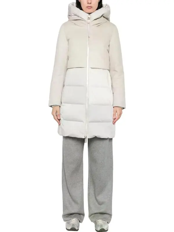 DUNO Ballon Hooded Padded Coat - Neutrals