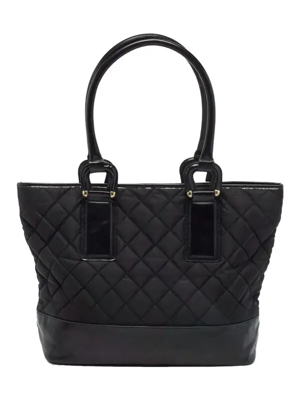 Burberry Grange Quilted Tote Bag - Black