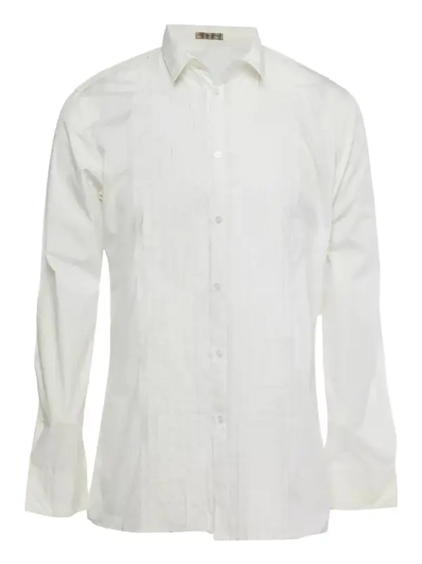 Bottega Veneta Pintuck Long-sleeve Shirt - White