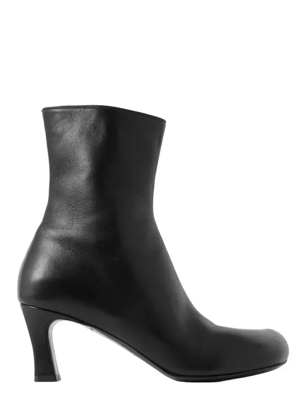 Bottega Veneta Leather Ankle Boots - Black