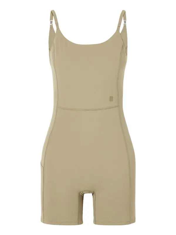On Studio Stretch Recycled Jersey Bodysuit - Neutrals