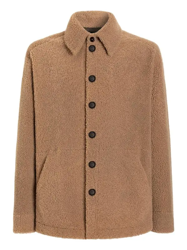 Dolce & Gabbana Nappa Shearling Jacket - Brown