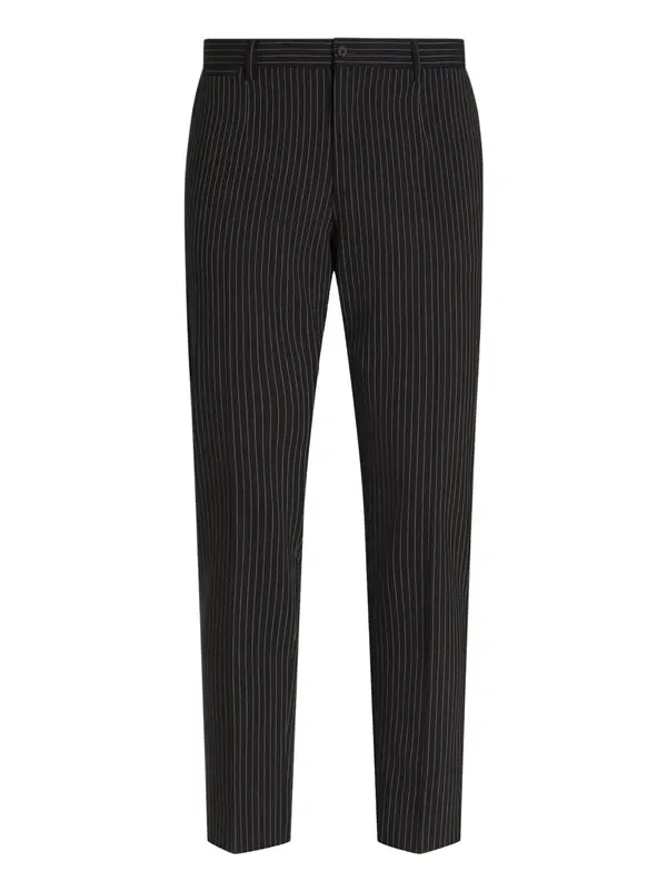 Dolce & Gabbana Wool Pinstripe Tailored Trousers - Multicolor