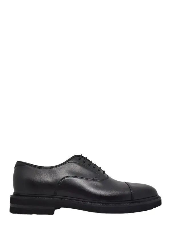 HENDERSON BARACCO Lace-up Leather Oxford Shoes - Black