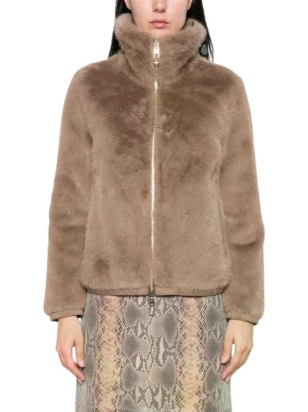 DUNO Faux-fur Jacket - Neutrals