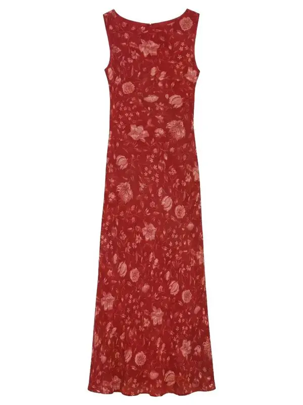 REFORMATION Prescott Floral-print Maxi Dress - Red