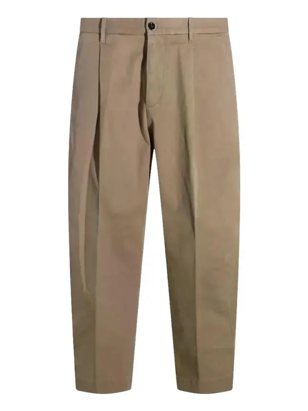 NINE:INTHE:MORNING Pleated-front Trousers - Neutrals