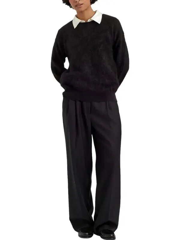 Chinti & Parker Cashmere Crew Neck Sweater - Black