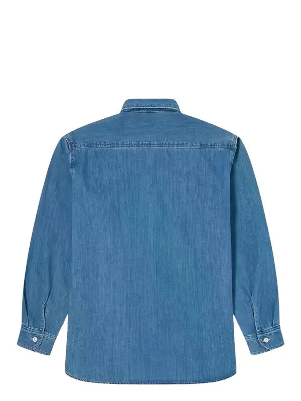 Edwin Work Button-up Denim Shirt - Blue