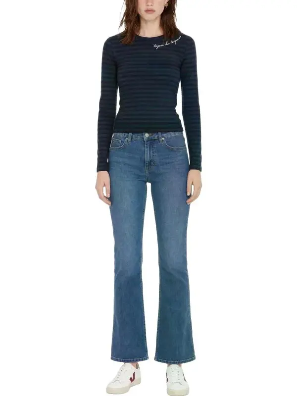 Liu Jo Striped Long-sleeve T-shirt - Blue