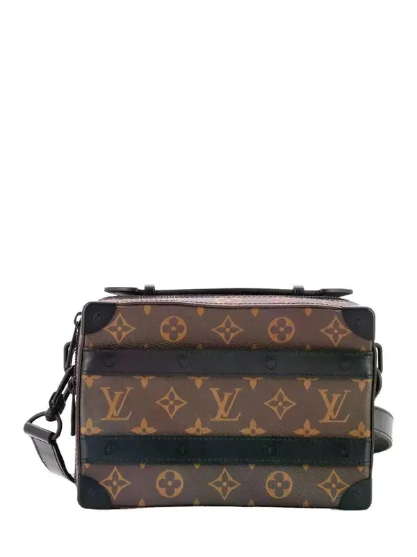 LOUIS VUITTON Handle Soft Trunk Bag Monogram Canvas Crossbody Bag - Black