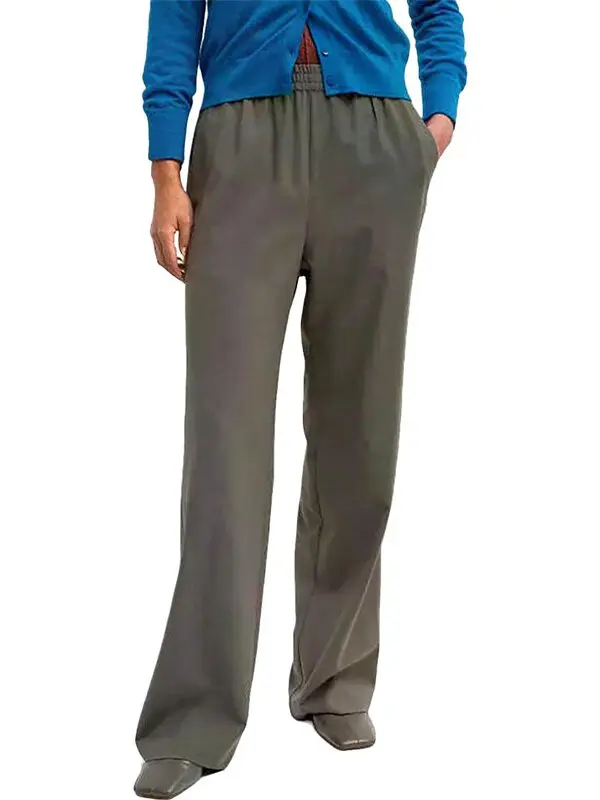 Tibi Charles Elasticated-waistband Trousers - Grey