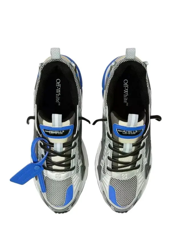 Off-White Zip Tie Panelled Sneakers - Silver