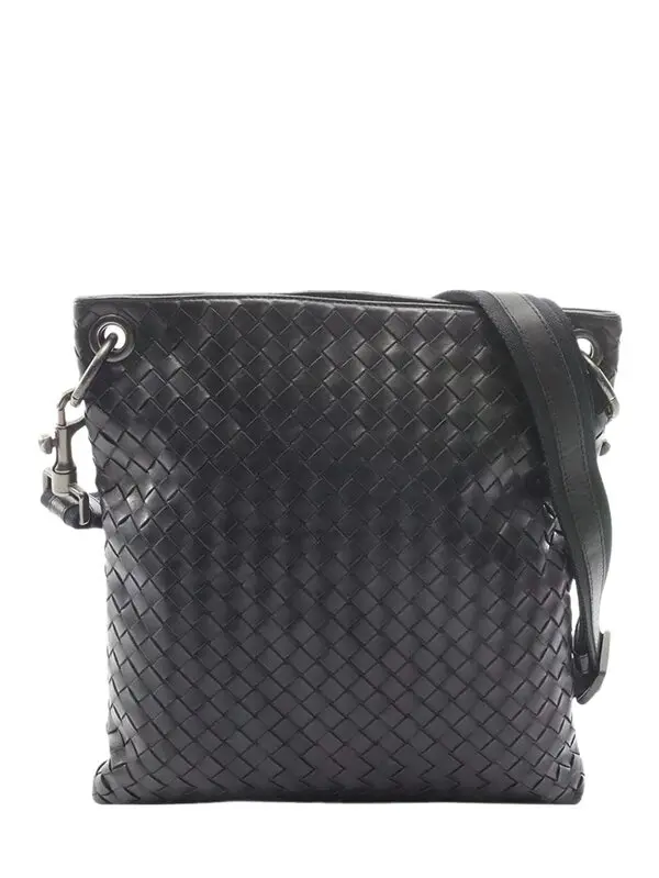 Bottega Veneta Nappa Intrecciato Vn Crossbody Bag - Black