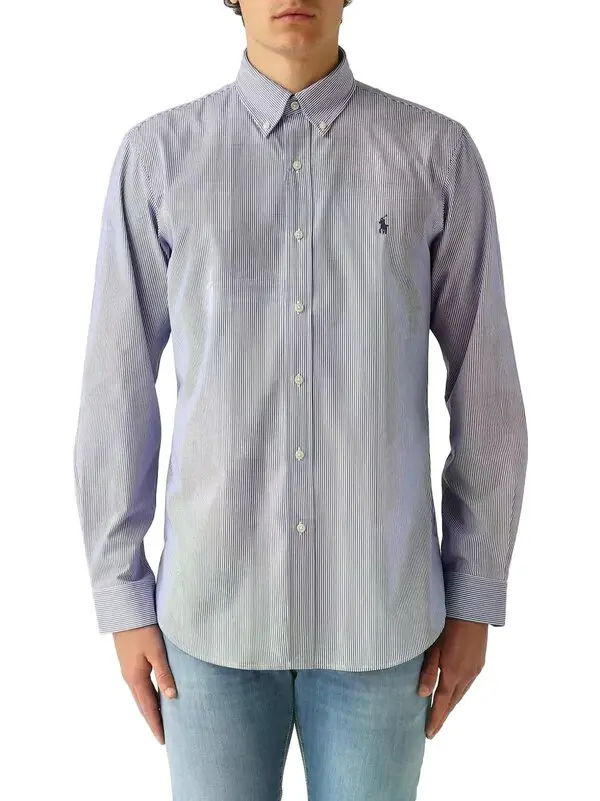 Polo Ralph Lauren Vertical-stripe Button-down Shirt - Blue
