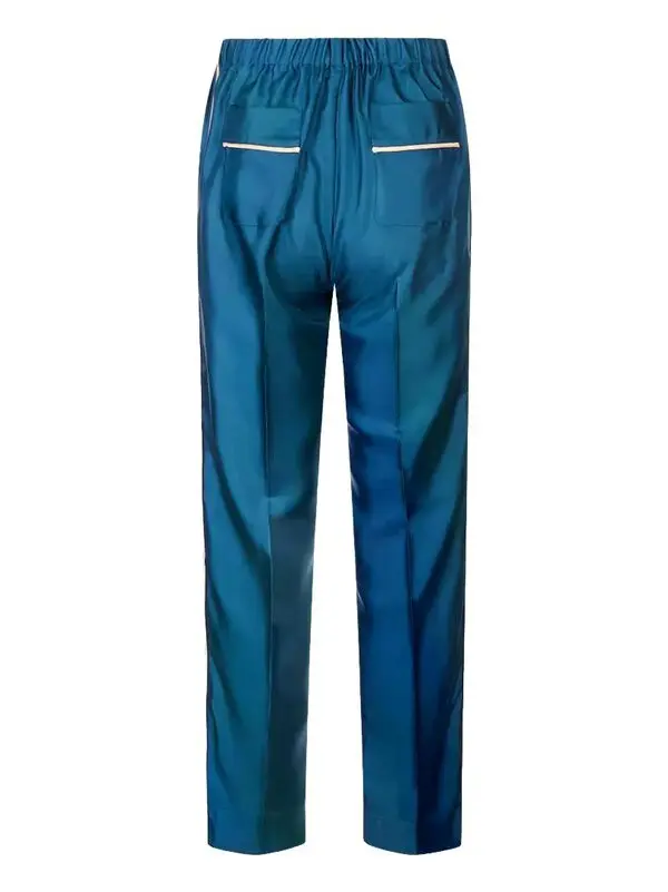 F.R.S FOR RESTLESS SLEEPERS Silk Twill Trousers - Blue