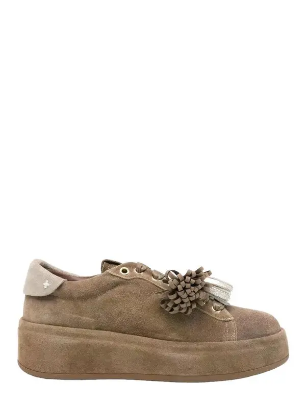 GIO+ 150 Olivia Tassel Detail Platform Sneakers - Brown