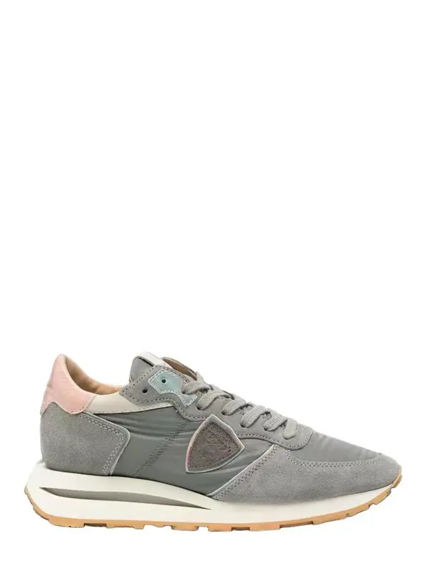 Philippe Model Tropez Haute Suede-panelled Sneakers - Grey