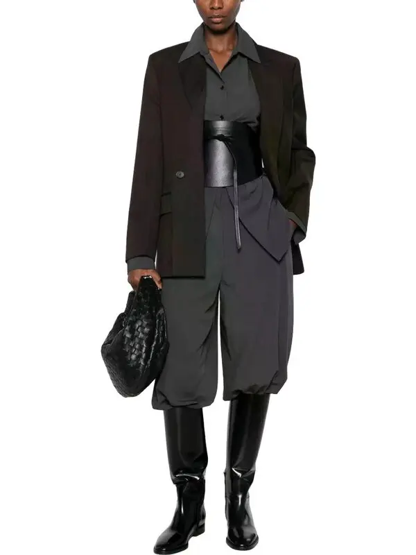 Victoria Beckham Layered Wool Jacket - Brown