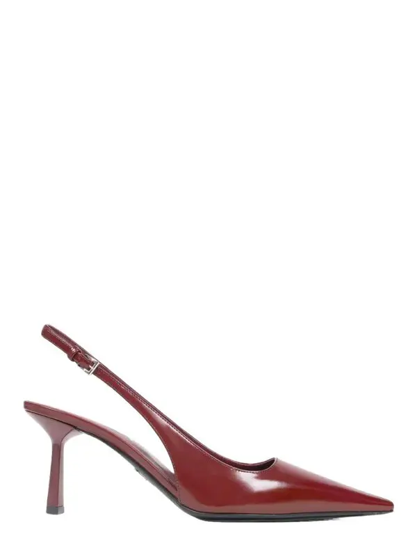 Prada Pointed-toe Slingback Pumps - Red