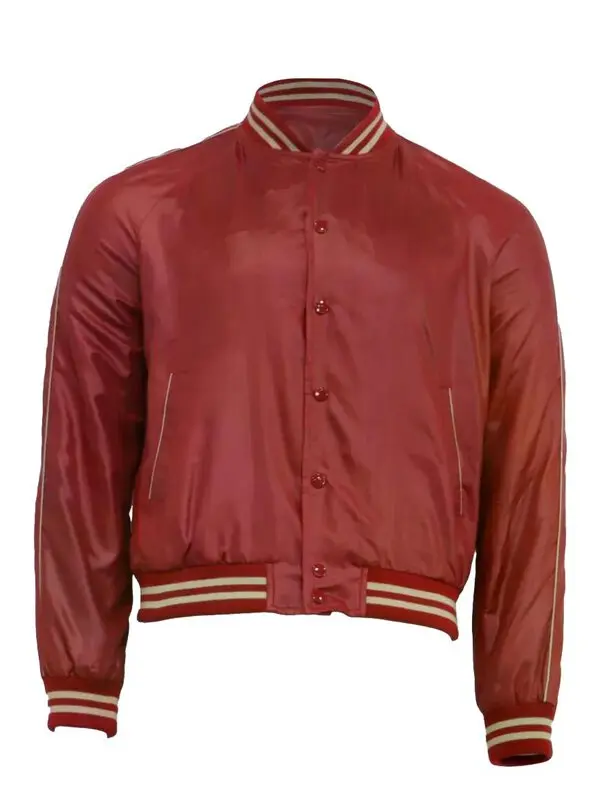 Celine Teddy College Bomber Jacket - Red