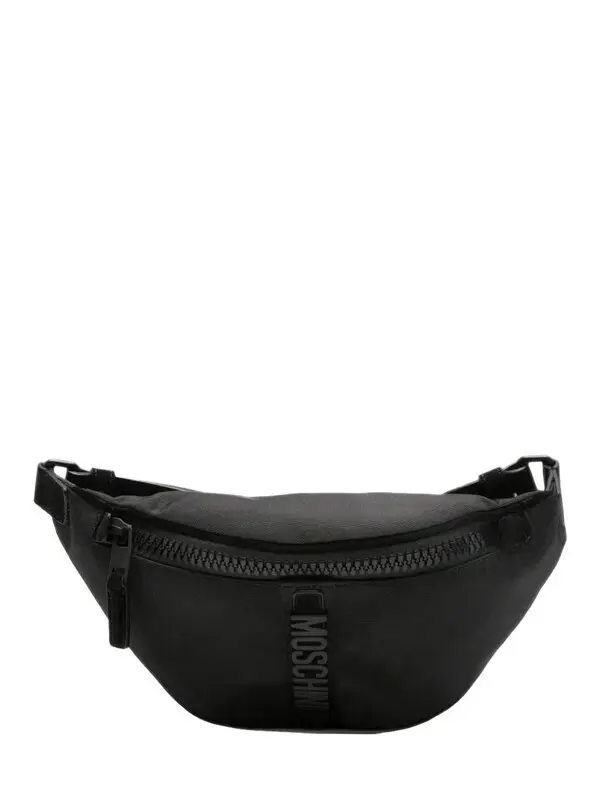 Moschino Patch Belt Bag - Black