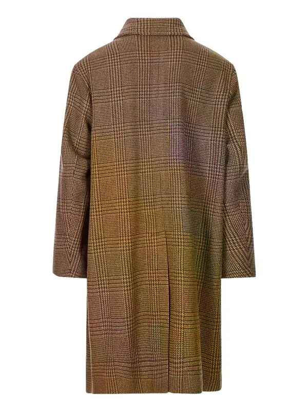 Corneliani Single-breasted Prince Of Wales Check Coat - Brown