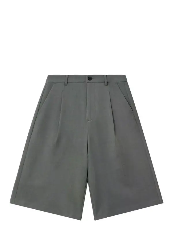 B+AB Wide-leg Tailored Shorts - Grey