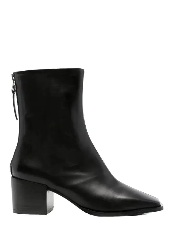 AeydĒ Amina 60mm Leather Ankle Boots - Black