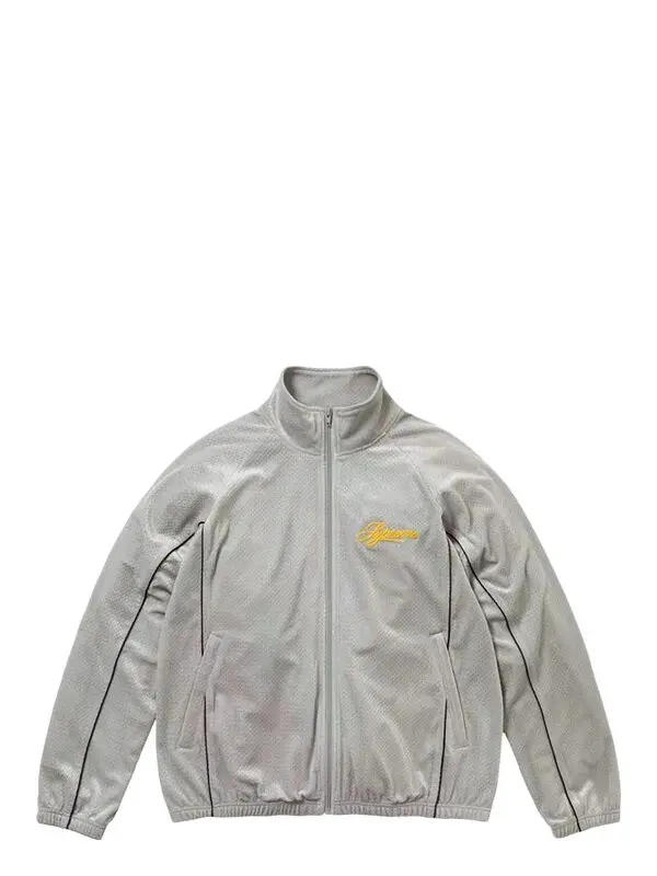 Supreme Velour Mesh Track Jacket - Silver